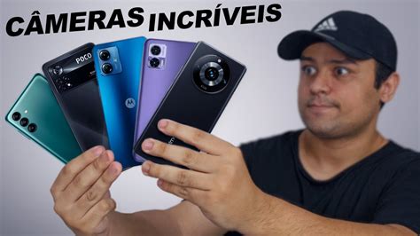 TOP 5 Celulares BARATOS CÂMERAS INCRÍVEIS e que RODA TUDO 2024