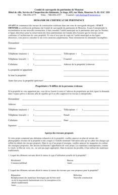 Remplissable En Ligne Comit De Sauvegarde Du Patrimoine De Moncton Fax