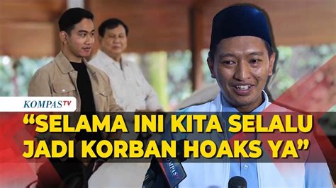 TK Katanya Ada Yang Ingin Berkoalisi Hadapi Isu Satu Putaran Prabowo
