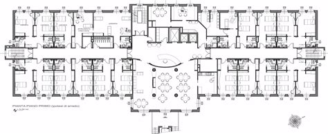 Ground Floor Layout Plan Details Of Administrative Building Dwg File