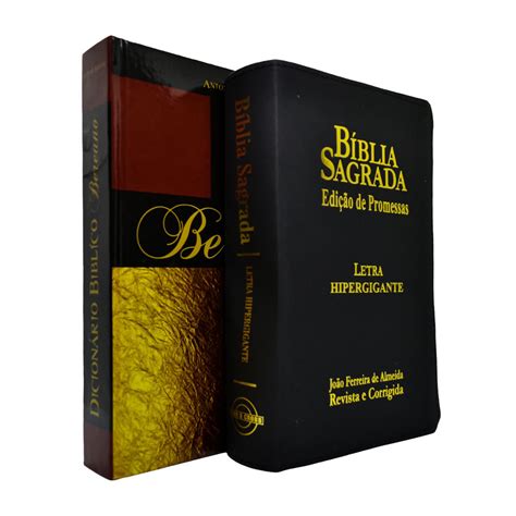 Combo Bíblia Letra Hipergigante Dicionário Bíblico Bereano Tend