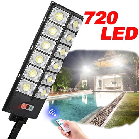 720 LED Super Jasne Zewn Trzna Lampa Solarna Wodoodporne O Wietlenie