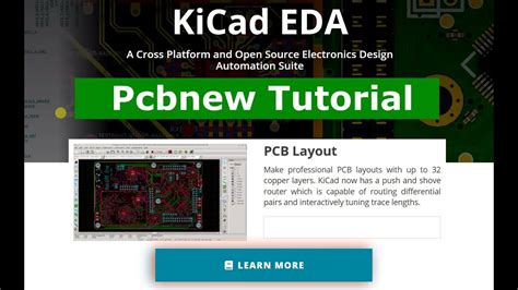 Getting Started With KiCad EDA Pcbnew PCB Design YouTube