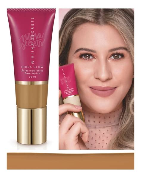 Base Niina Secrets Eudora Hidra Glow Ml Escolha Cor Mercadolivre