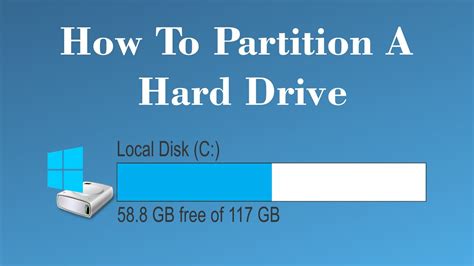 How To Partition A Hard Drive Hard Drive In Windows Youtube