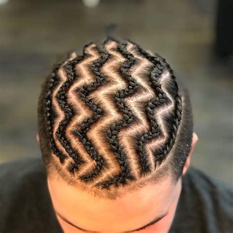 15 Inspirations Zig Zag Braided Hairstyles