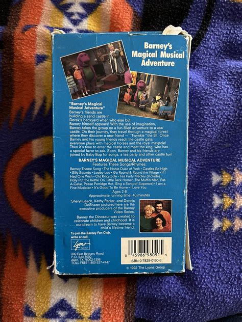 Barney Magical Musical Adventure VHS Home Grelly USA