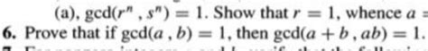 solved prove that if gcd a b 1 then gcd a b ab 1