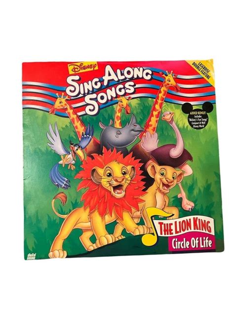 Disney Sing Along Songs The Lion King Circle Of Life Laserdisc Etsy