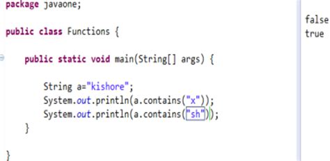 string functions methods in java