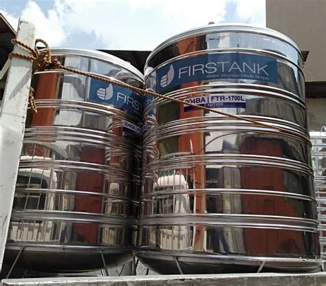Firstank 1700L Stainless Steel Water Storage Tank Commercial