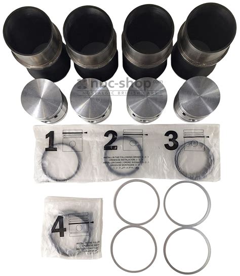 AESA512 KIT DE 4 CHEMISES ET PISTON 83 MM TRIUMPH TR2 TR3 STD Nbc Shop