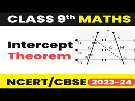 Proof Intercept Theorem Quadrilateral Class Maths Youtube