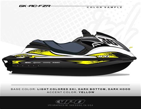 Yamaha FZS FZR Graphics Kit AC Design IPD Jet Ski Graphics