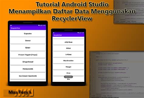 Menampilkan Daftar Data Menggunakan RecyclerView Tutorial Android