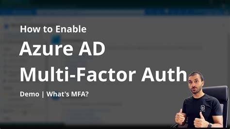 Azure AD Multi Factor Authentication Setup Azure AD MFA Step By