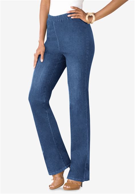 Bootcut Pull On Stretch Jean Roaman S