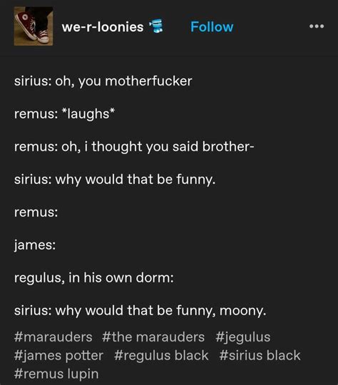 Wolfstar Text Post Fan Art Harry James Potter Sirius And Regulus Black