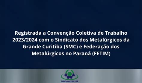 REGISTRADA A CONVENÇÃO COLETIVA DE TRABALHO 2023 2024 O SINDICATO