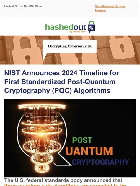 The SSL Store NIST Announces 2024 Timeline For First Standardized Post