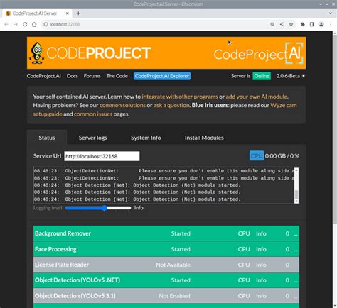 running codeproject ai server on a raspberry pi codeproject