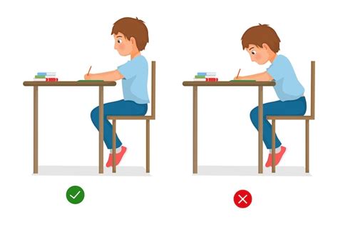 Buena Postura Sentada Para Los Niños