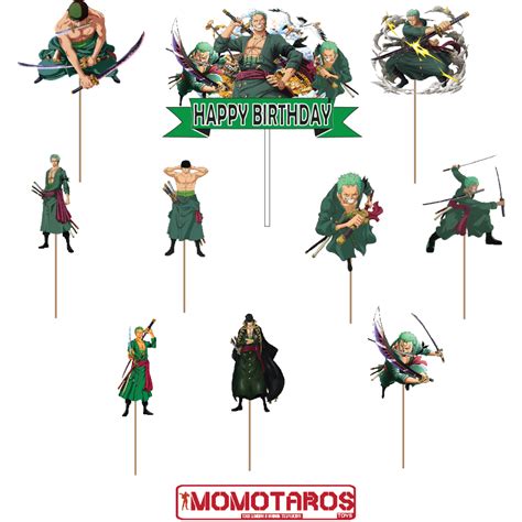 Roronoa Zoro Solo One Piece Cake Topper Set Shopee Philippines
