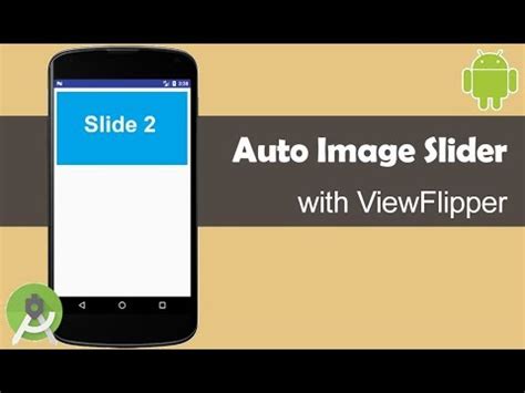 Auto Image Slider With ViewFlipper Android Studio Tutorial YouTube