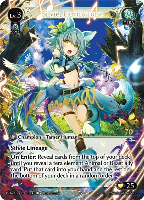 Silvie Earth S Tune CUR Dawn Of Ashes 1st Edition Grand Archive TCG