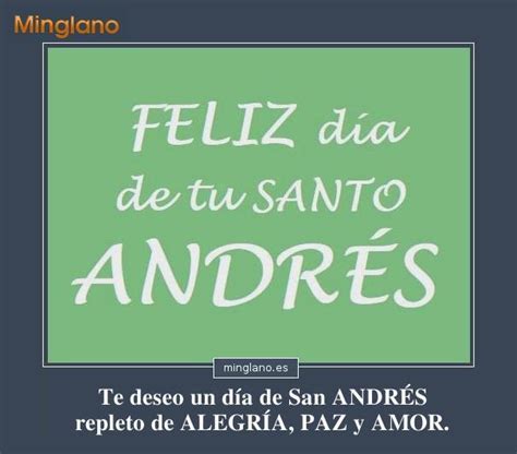 FELIZ día de tu santo ANDRÉS