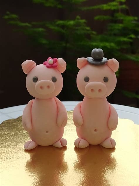 Figurki z masy cukrowej na tort świnki zestaw Wrocław Kup teraz na