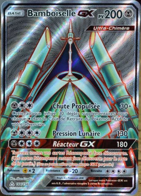 CARTE POKÉMON 144 156 Bamboiselle GX SL5 Soleil et Lune Ultra
