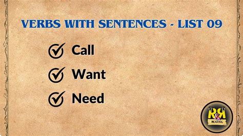 English Verbs Examples Examples Of Verbs In Sentences Common Verbs