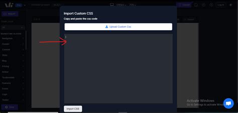 Importing Your Css Code Into Windframe
