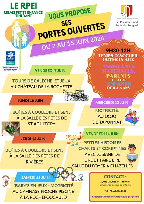 Portes ouvertes du Relais Petite Enfance Itinérant du 07 au 15 juin