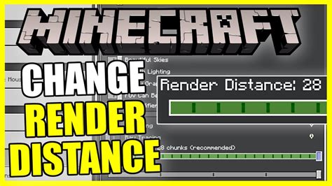 How To Change Render Distance In Minecraft Minecraft Bedrock Edition