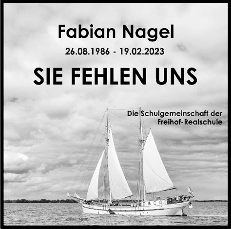 Nachruf Fabian Nagel 07 03 2023 Teckbote Trauerportal