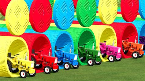 TRANSPORT OF COLORS TRANSPORTING MINI TRACTORS TO THE GARAGE WITH DAF