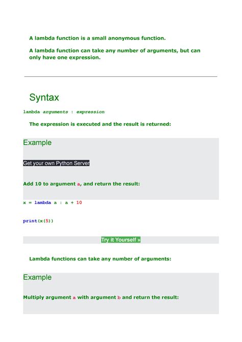 Python Notes Cmsc 201 36 A Lambda Function Is A Small Anonymous