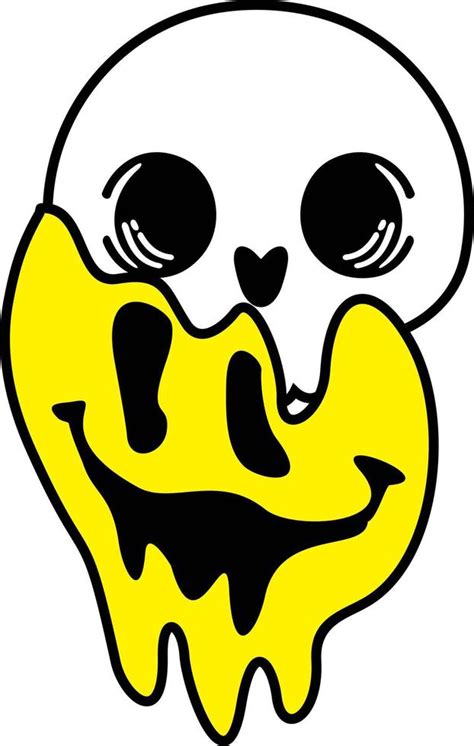 Cara Sonriente Del Esqueleto Del Cr Neo Sonriente Goteo Sonriente Del