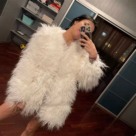 Mid Length Shaggy Faux Mongolian Fur Jacket Etsy Australia