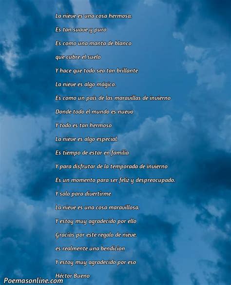 5 Mejores Poemas Sobre La Nieve Poemas Online