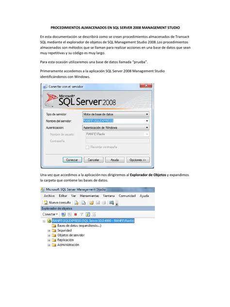 procedimientos almacenados en sql server ranferi palacios pdf servidor sql de microsoft sql