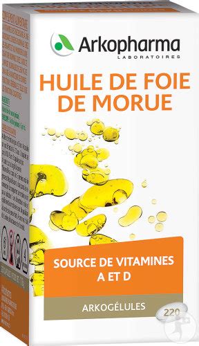 Arkopharma Arkogélules Huile Foie De Morue Source De Vitamines A et D