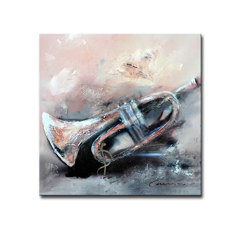 100 Handgemachte Kunstwerk Bilder Trompete Musikinstrument Abstrakte
