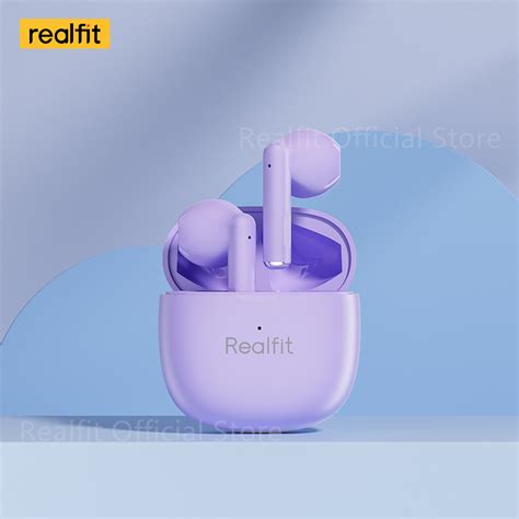 Tai nghe Bluetooth Realfit F1 Tai nghe không dây dễ thương với micrô