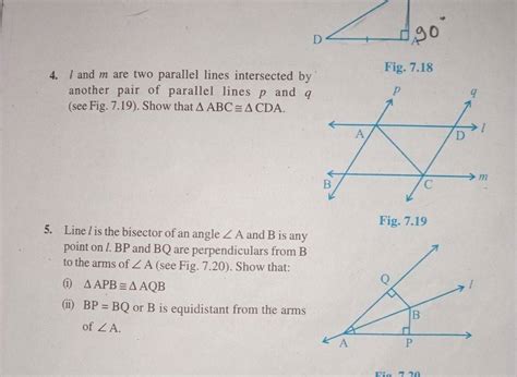 4 l and m are two parallel lines intersected by another pair of parallel