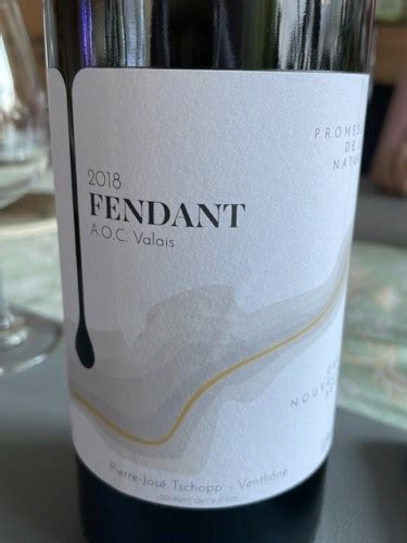Cave Nouvelle Sève Pierre José Tschopp Fendant Vivino US