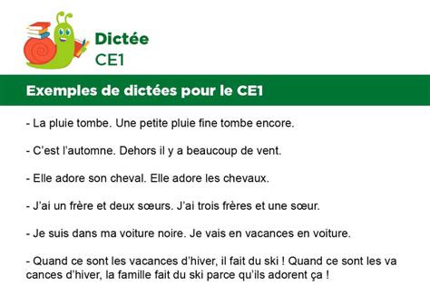Dictées CE1