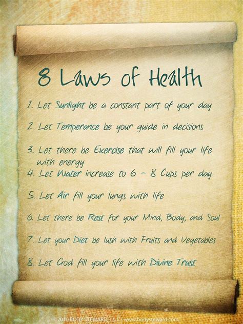 To Prevent And Restore Health As Commanded By Our Loving Creator